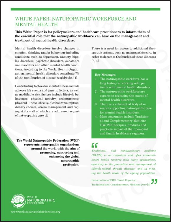 WNF Publications & Reports - World Naturopathic Federation