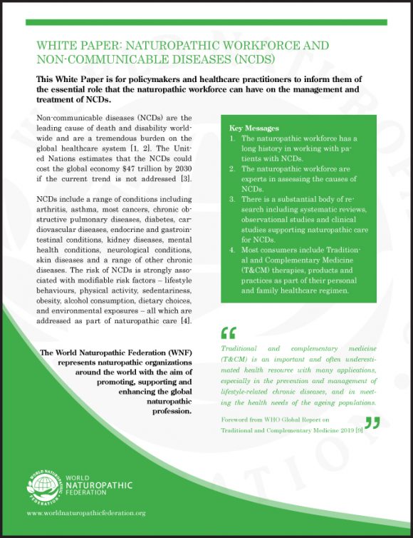 WNF Publications & Reports - World Naturopathic Federation