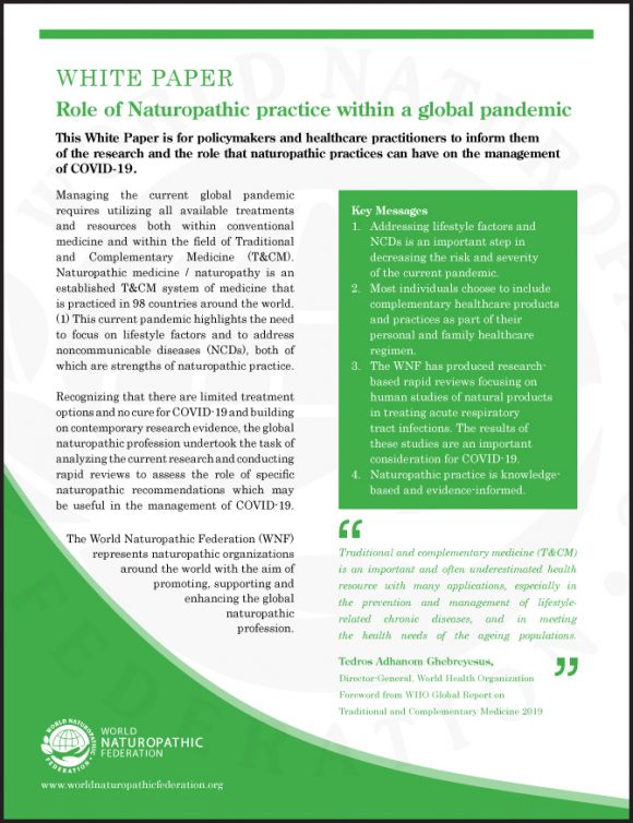 WNF Publications & Reports - World Naturopathic Federation